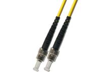 China Plastic ST Simplex Multimode Fiber Optic Connector 3.0mm Boot Ceramic Ferrule for sale