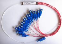 China 1x16 PLC Singlemode Fiber Optic Splitter Steel Tube 1260-1650nm for sale