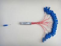 China 1x16 PLC Singlemode Fiber Optic Splitter Steel Tube 1260-1650nm for sale