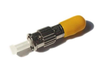 중국 15dB ST 여성 & 남성 섬유 광학적인 감쇠기 낮은 후방 반사 판매용