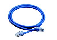 China CAT6E Network Patch Cord 23AWG Solid Copper RJ45 UTP Cable with 100Ω Impedance and 2500V Dielectric Strength for sale