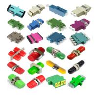China SC UPC Singlemode Fiber Optic Adapter Low Insertion Loss 0.2dB Simplex FTTB for sale