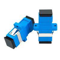 China SC Type Simplex APC UPC Fiber Optic Adapter with ≤0.2dB Insertion Loss for FTTH FTTX Networks -40°C to +85°C for sale