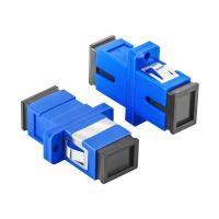 China SC Type Simplex APC UPC Fiber Optic Adapter with ≤0.2dB Insertion Loss for FTTH FTTX Networks -40°C to +85°C for sale