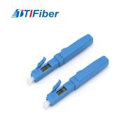 China LC UPC Singlemode Simplex Fiber Optic Fast Connector for FTTH with ≤0.2dB Insertion Loss and 1000 Mating Cycles for sale
