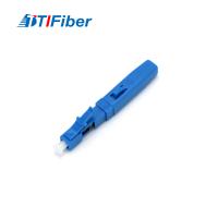 China LC UPC Singlemode Simplex Fiber Optic Fast Connector for FTTH with ≤0.2dB Insertion Loss and 1000 Mating Cycles for sale