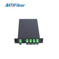 China 1x4 SC APC PLC Splitter Box Insert Type 1310nm 1550nm Fiber Optic Splitter for sale