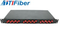 China 24 Core Fiber Optic Termination Box Fixed Type Patch Panel 19 Inch Rack Mount for sale
