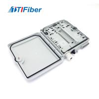 China ABS Plastic FTTH Fiber Optic Distribution Box 12 Core Wall Mounted IP65 for sale