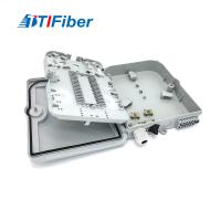 China ABS Plastic FTTH Fiber Optic Distribution Box 12 Core Wall Mounted IP65 for sale