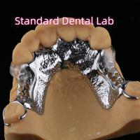 China Laser Printing Cobalt Chrome Partial Denture With Clear Clasps for sale