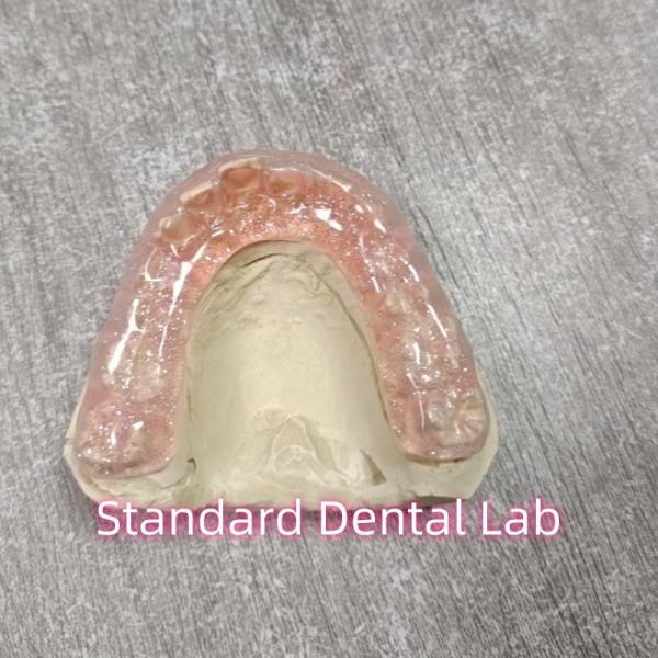 Quality Pink Combo Dental Night Guard Soft And Hard With Glitter for sale