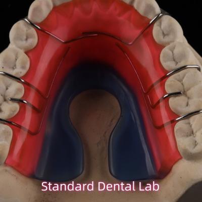 China Verwijderbaar orthodontisch tandheelkundig apparaat Hawley Retainer Te koop