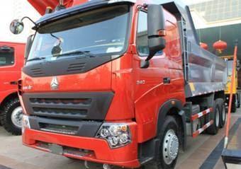 Cina giallo dell'EURO II dell'autocarro con cassone ribaltabile 336HP HOWO A7 6x4 con l'ente ad alta resistenza del carico di forma dell'acciaio U in vendita