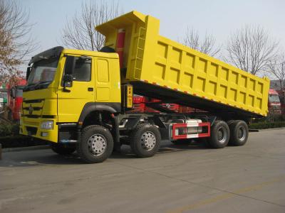 China Conduza 8X4 modelo SINOTRUK caminhão de caminhão basculante de 336 cavalos-força/camião basculante com sistema de levantamento de HYVA Hdraulic à venda