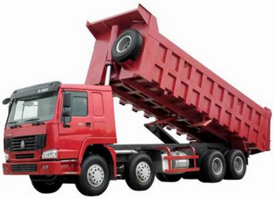 Cina Autocarro a cassone di CNHTC 8X4 con il motore di 371 HP 60 tonnellate di capacità di carico e buona trasmissione in vendita