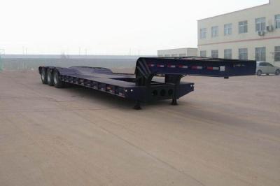 China SGS Low Bed Semi Trailer With Air Suspension For Loaders Transportation for sale