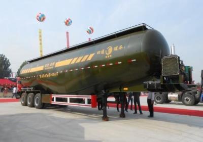 China Cement Bulker Trailer With 50 Tons Loading Capacity , Truck Transporter Trailer 6mm Thickness Steel for sale