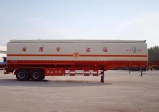 China Aluminium Steel Tank Truck Trailer 45000 Liters For Oil Tanker Semi Trailer for sale