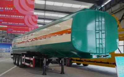 China Carbon Steel Tank Truck Trailer For Oil Transportation ISO Standard for sale