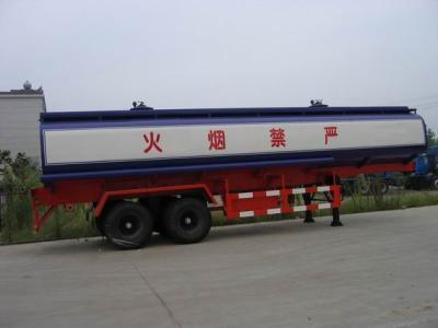 China Rounded Tank Truck Trailer Semi Stainless Steel For Liquids Customized for sale