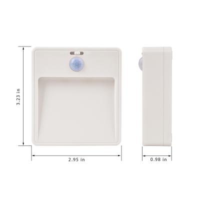 China SMD2835 2pcs Corner Motion Activated Toilet Night Lights ABS Material for sale