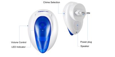 China Customised Programmable Wireless Doorbell With Lighted Button 12 Months Warranty for sale