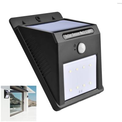 China High Lumen Solar Motion Sensor Led Light With 8pcs Led Bulbs Outside Night Lights for sale