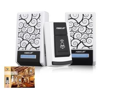 China Residential / Hospital 433Mhz Wireless Doorbell With Two Receivers 12V 23A for sale