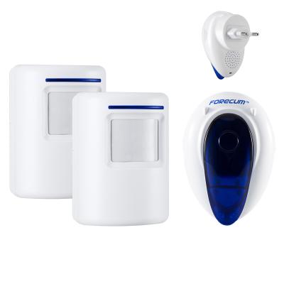 China 433MHZ PIR motion sensor wireless door bell with 2 Receivers+1Transmitter and 36musics,Smart home doorbell for sale