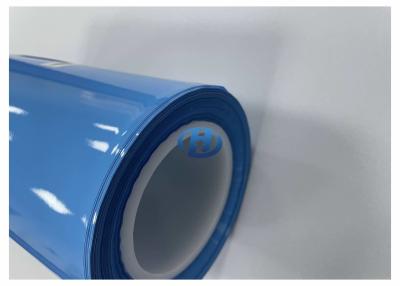 China 35 μm Low Density Polyethylene Film Blue Silicone Coating PE Film for Tape application for sale