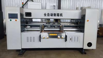 China Steel Automatic box making machine including PLC control system size 3200mm X1900mm X 2000mm designed for automated packaging solutions for sale