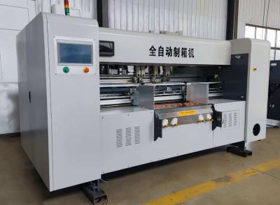 China Steel Automatic box making machine with Longitudinal Slitting and PLC Control System providing carton fabrication solutions for sale