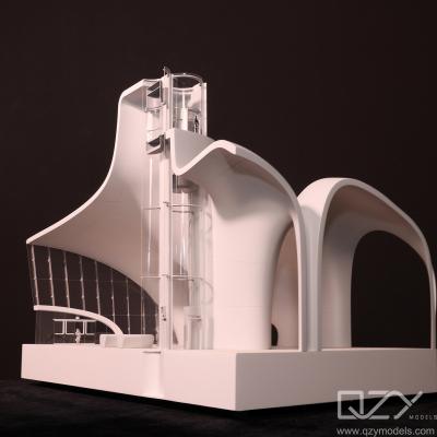 China 1/50 Monochrome Architecture Model MAD Lucas Museum Custom for sale