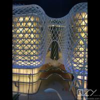China Customized 1:100 Scale Architectural Model of The Gate Egypt - 200cm x 100cm Display Model with ABS, Acrylic & Metal Construction for sale