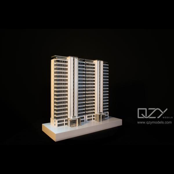 Quality LWK 3D Skyscraper Architecture Structural Model 1/100 Hangzhou Zhonghai for sale
