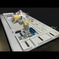 China 1:40 Scale Industrial Process Model - 3D Printed Animal Treatment Facility with Interactive Lighting for sale