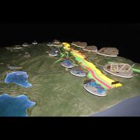 China 1:200 Scale Mining Operations Demonstration Model - Industrial Site Planning & Process Visualization Display for sale
