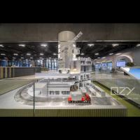 China MiC Modular Construction Showcase Model 1:20 Scale with Interior and Patent Crane System for sale