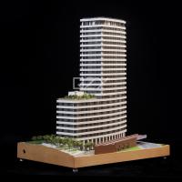 China BBC Televation Centre Architectural Model 1/150 Scale Acrylic ABS Handmade Display for sale