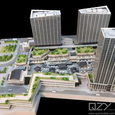 China 1/300 Suzhou Huamao Tower Model Miniature Architectural Models for sale