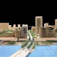 China Aecom Architectural Scale Model Maker 1:750 Wooden Master Plan Model OEM for sale