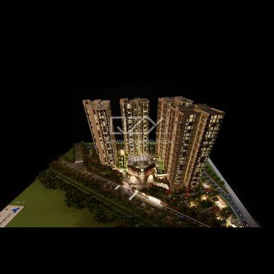 Cina 1/150 India Hyderabad Trilok Residence Modello Termoformatura Modelli di Architettura in Miniatura in vendita