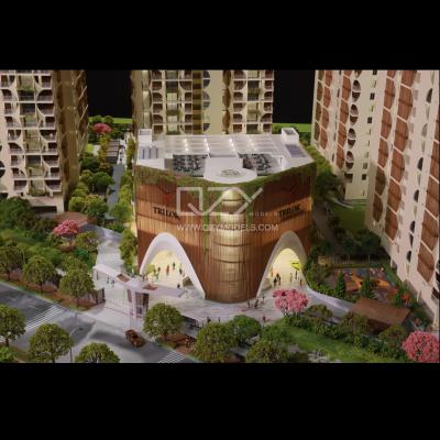 Cina 1/150 India Hyderabad Trilok Residence Modello Termoformatura Modelli di Architettura in Miniatura in vendita