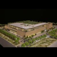 China 1:75 Riyadh Palm View Office Building Model with Warm White Illumination for sale