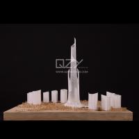 China 1:100 Scale Dushanbe Skyscraper Tower Model with 4000K Warm White Illumination - Architectural Display Model for sale