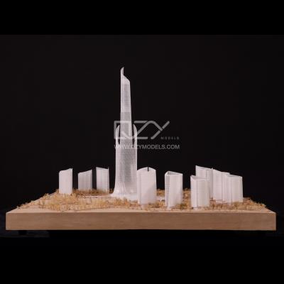 China 1/100 Dushanbe Skyscraper  Tower Model for sale