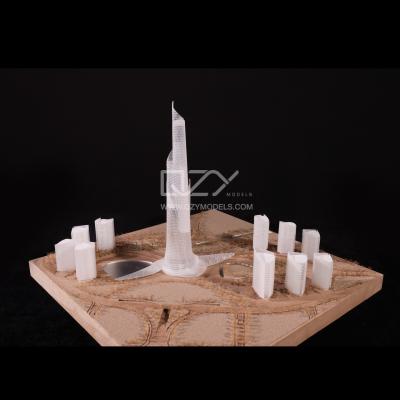 China 1/100 Dushanbe Skyscraper  Tower Model for sale