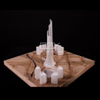 China 1/100 Dushanbe Skyscraper  Tower Model for sale