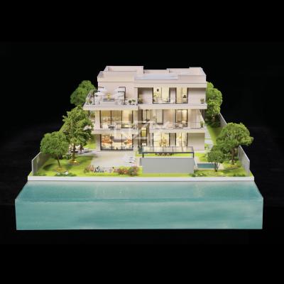 China 1:50 Modelo de villa realista a escala con iluminación LED en venta